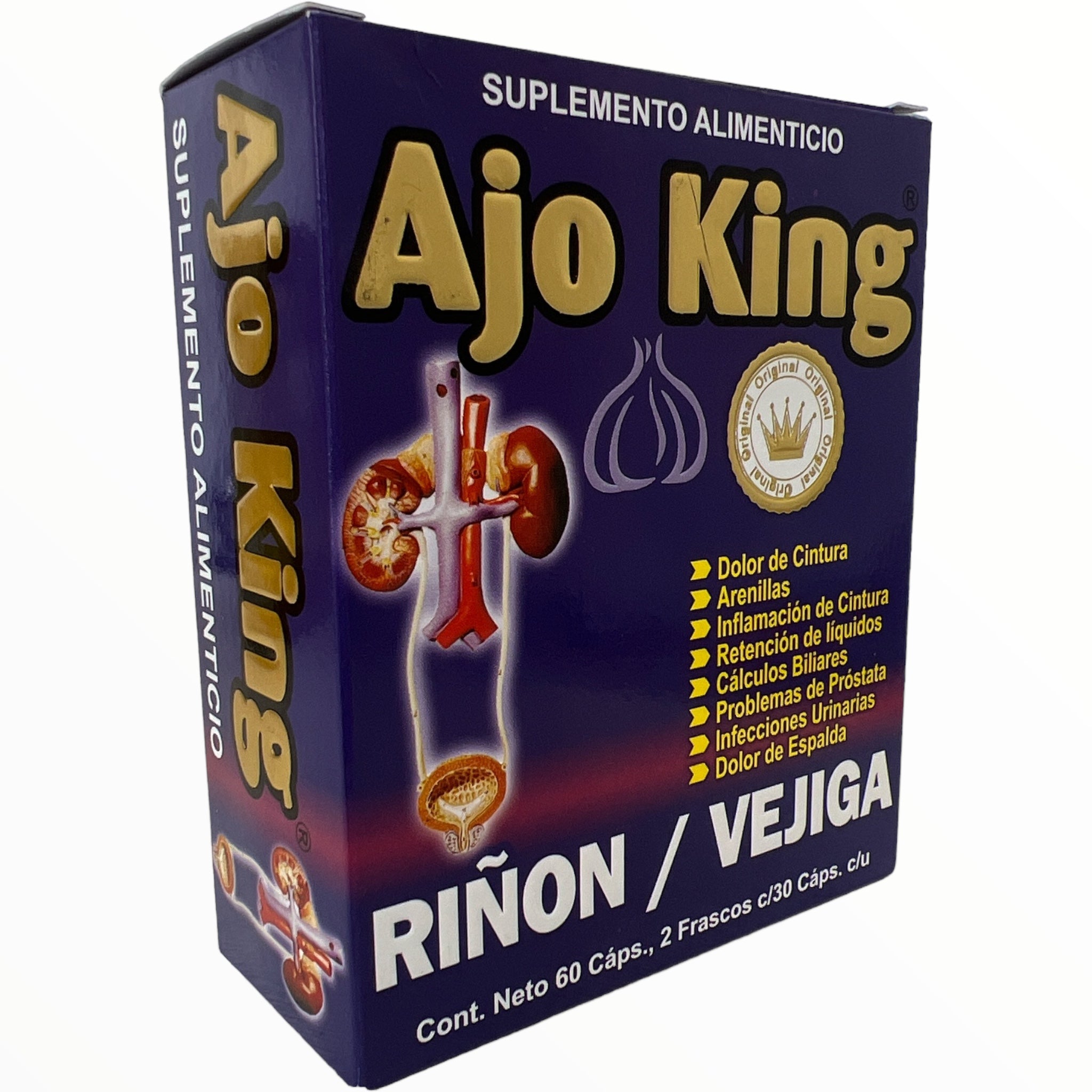 Riñón y Vejiga 60 cápsulas Ajo King | NatuZem