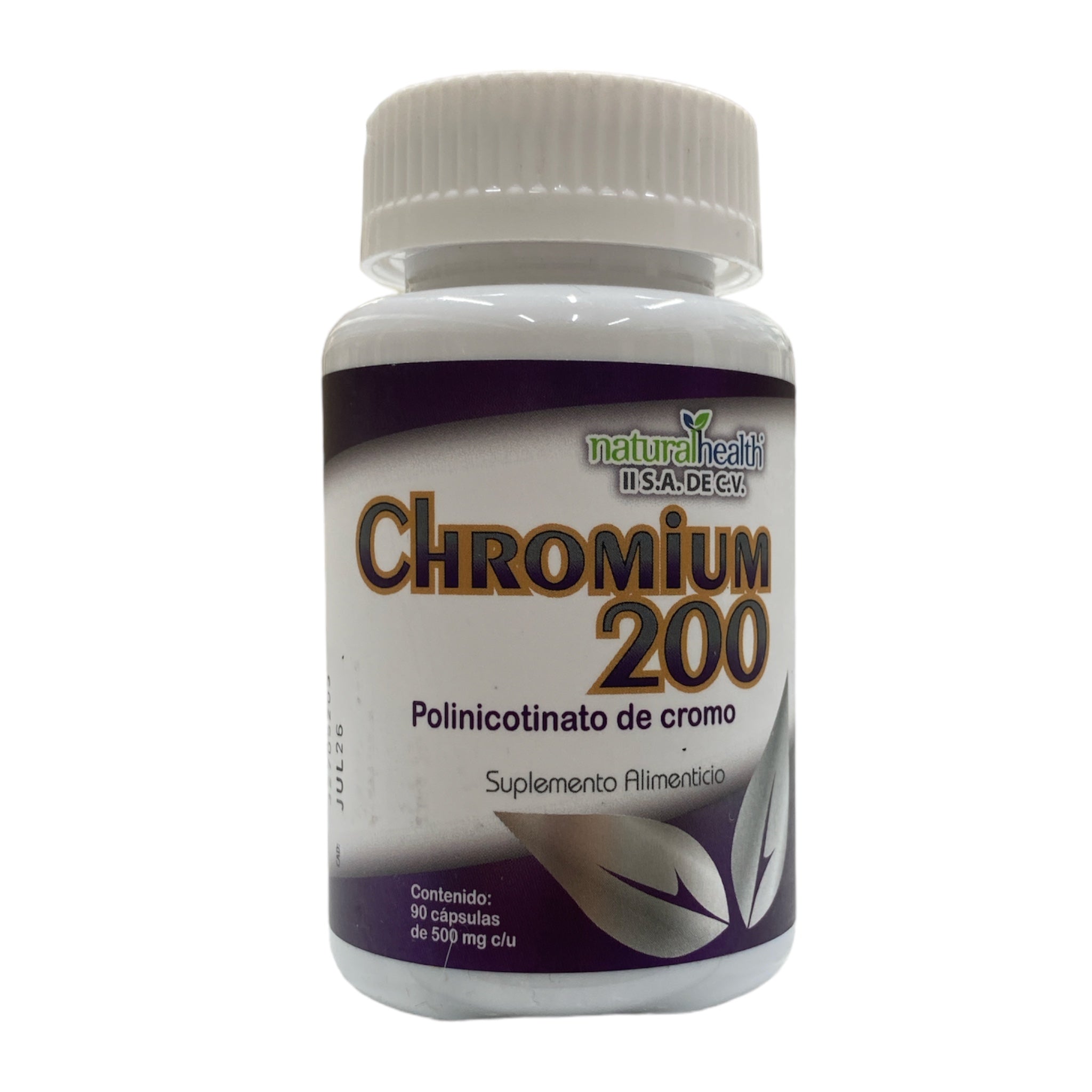 Chromium 200 Polinicotinato de Cromo 90 cápsulas | NatuZem