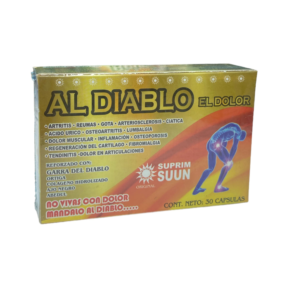 Al Diablo El Dolor 30 cápsulas Suprim Suun | NatuZem
