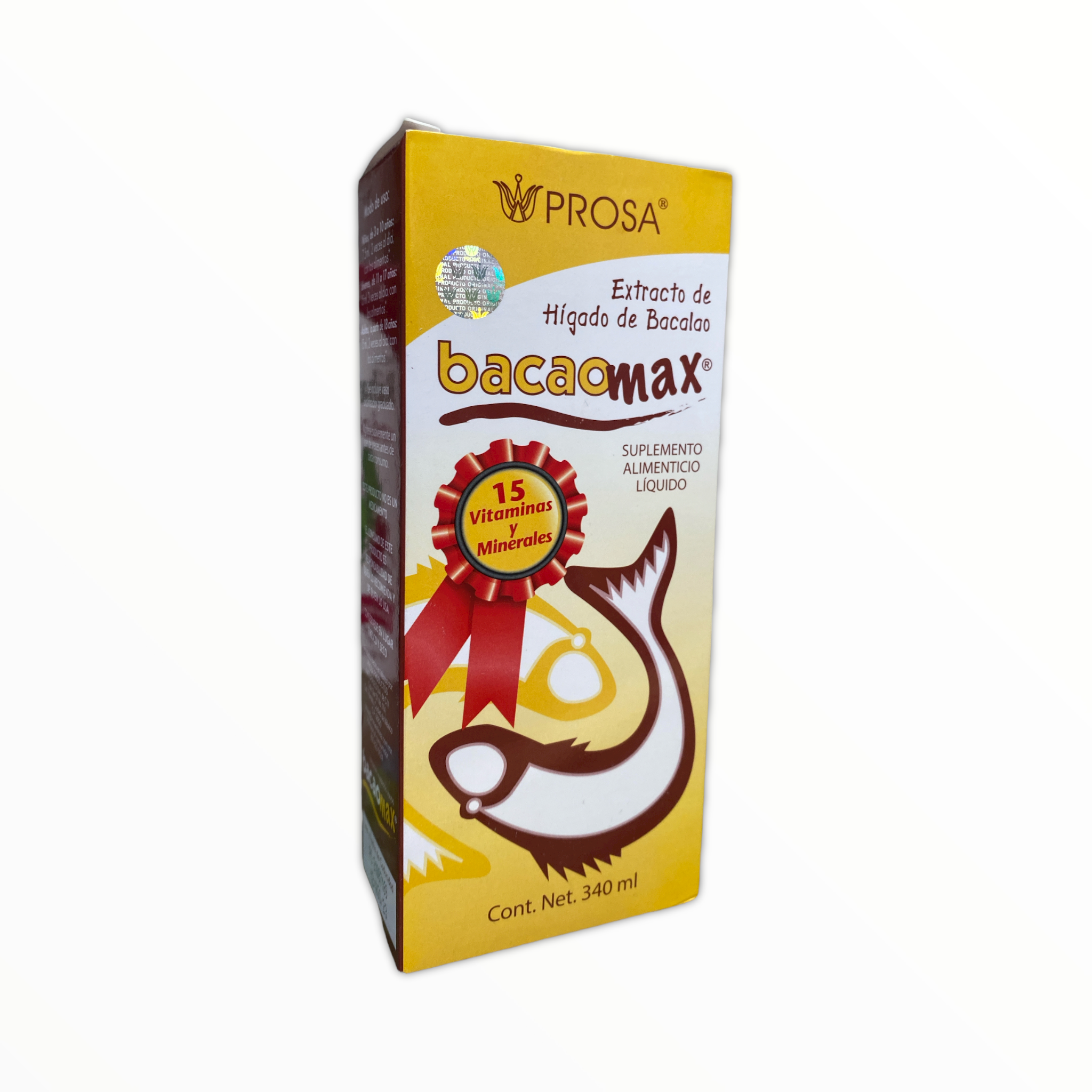 Bacaomax Extracto Hígado de Bacalao 340 ml Prosa | NatuZem