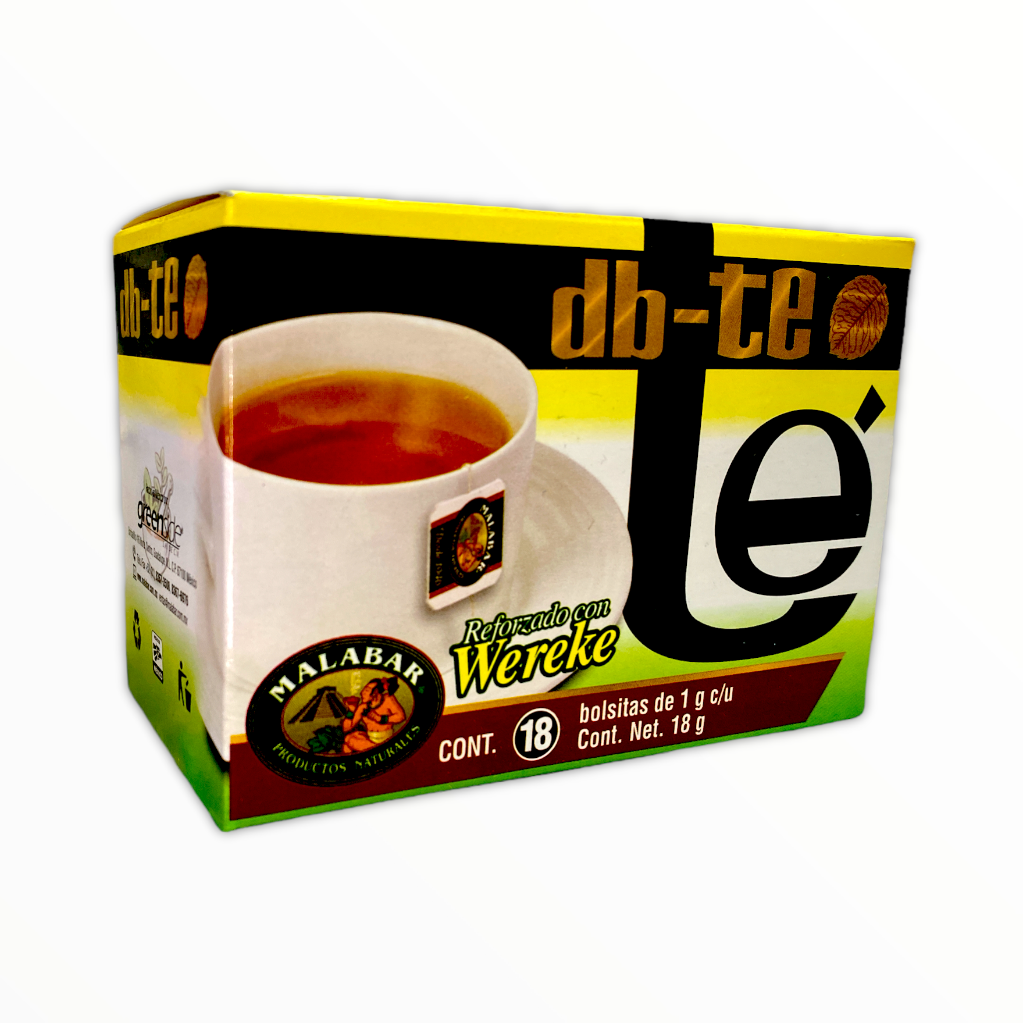 DB-TE tea reinforced with Wereke 18 sachets Malabar | NatuZem