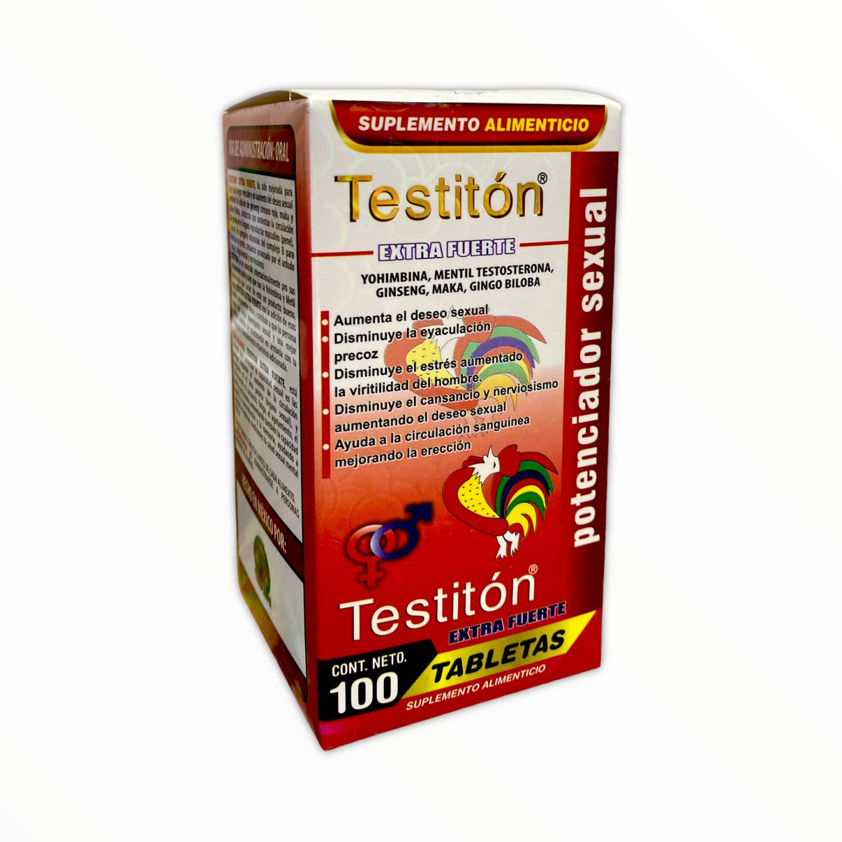 Testitón Extra Fuerte 100 tabletas The King | NatuZem