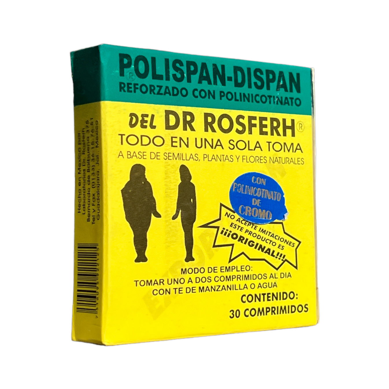 Polispan-Dispan con Polinicotinato 30 tabletas Dr Rosferh | NatuZem