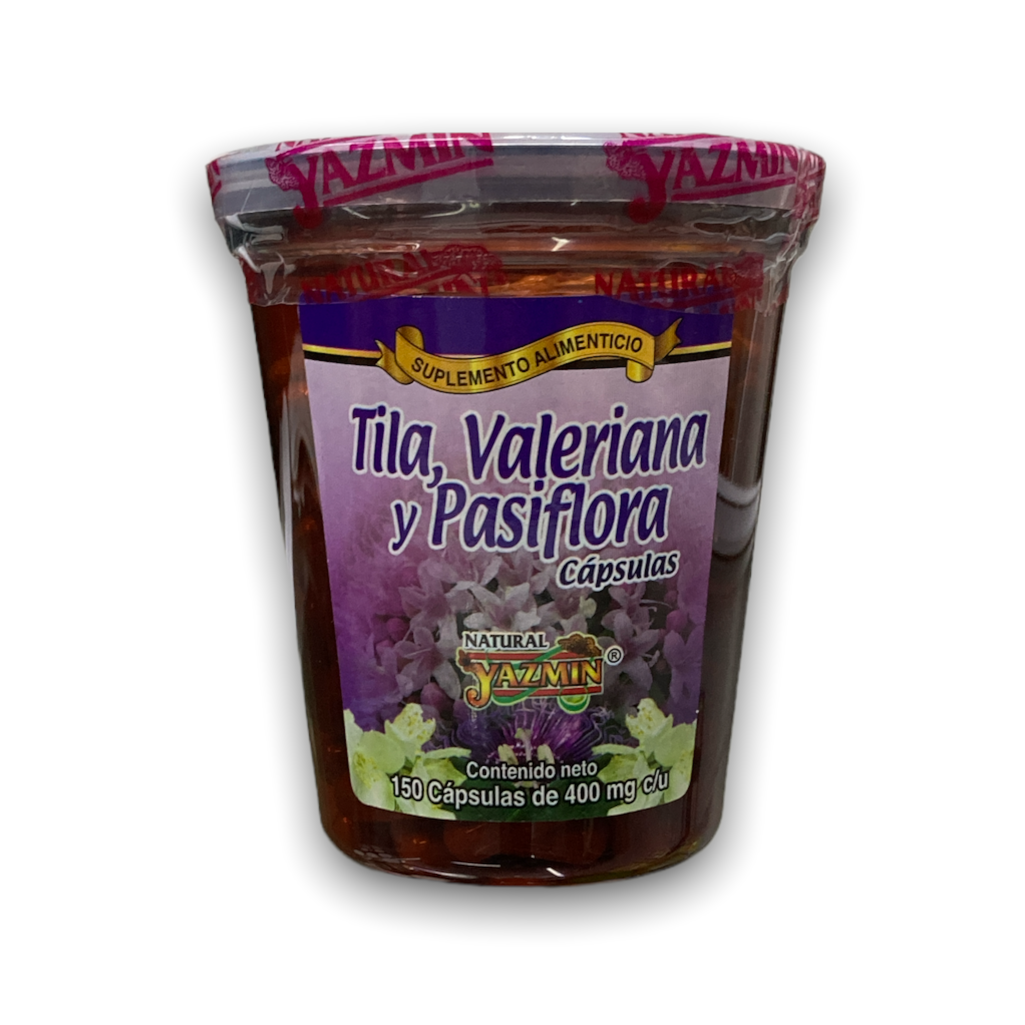 Linden, Valerian and Passionflower 150 capsules Yazmin | NatuZem
